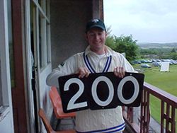 Ramsbottom's Michael Clarke hit a league record 200 not out at Enfield ...