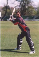 Matthew Maynard in an unorthodox pose | ESPNcricinfo.com