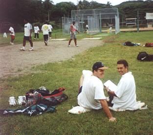 Andrew Eade and Neil Maxwell conducting Fijian National Squad training ...