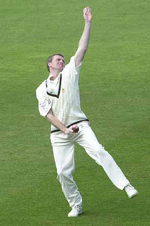 Dominic Cork warming up to bowl | ESPNcricinfo.com