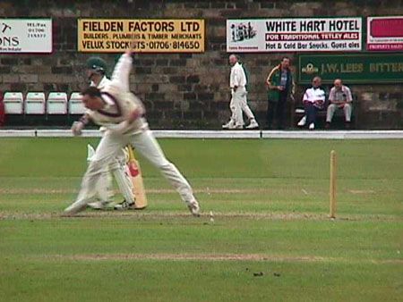 Stephen Oddy from the side - as some batsmen would prefer to see him ...