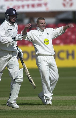 Not this time for Darren Maddy, as Pollock looks on | ESPNcricinfo.com