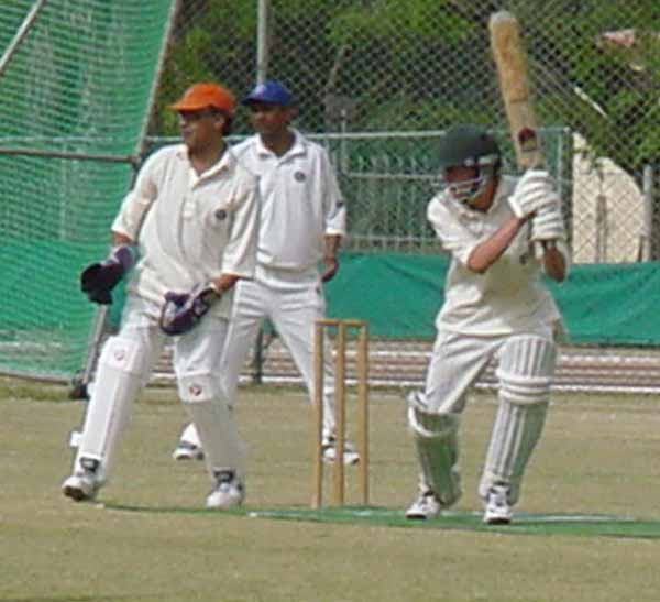 Hotz drives through the off side. | ESPNcricinfo.com