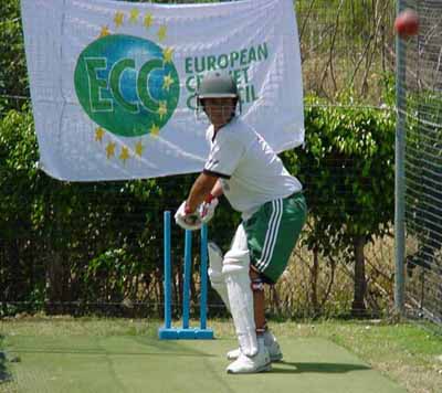 Shai Chayun batting in the Hadar Yosef nets | ESPNcricinfo.com