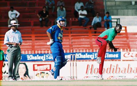 Maurice Odumbe in his follow through | ESPNcricinfo.com