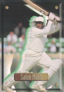 A Trade card: Top deck Salim Malik | ESPNcricinfo.com