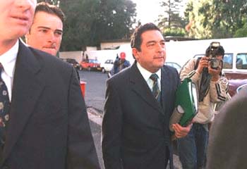 UCBSA chief Dr Ali Bacher arrives at the King Commission trials ...