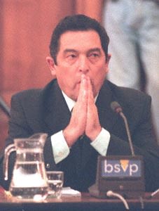 Ali Bacher in a pensive mood while giving his testimony to the King ...