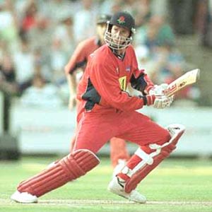 John Crawley watches the ball go past the slips | ESPNcricinfo.com