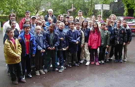 The pupils and staff of the Ecole Voltaire in Drancy, France at Lord's ...