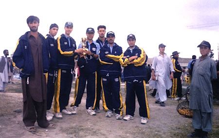 Group photo of Pir Baba Cricket Academy team playing in the first ...