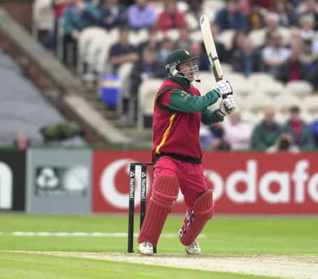 Murray Goodwin taking 3 off Caddick | ESPNcricinfo.com