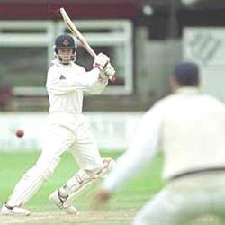 John Crawley plays a perfect square drive | ESPNcricinfo.com