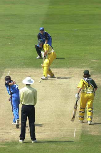 Clare Taylor bowls to Keightley from the Nursery End | ESPNcricinfo.com