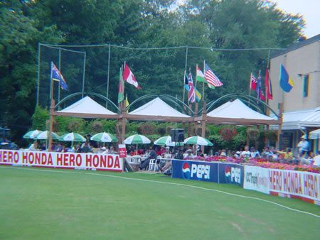 Toronto Cricket Club members watch the ICC Trophy World Cup Qualifying ...