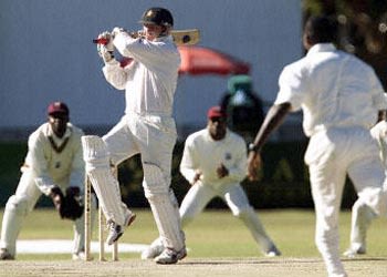 Andy Blignaut deposits a delivery at deep midwicket | ESPNcricinfo.com