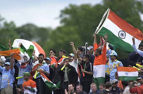 Ecstatic Indian supporters at The Riverside | ESPNcricinfo.com