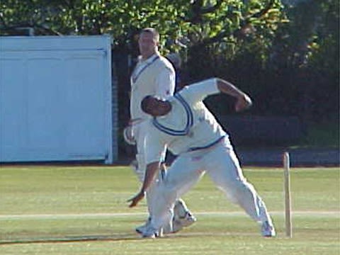 Paul Adams in action for Rishton in 2002 | ESPNcricinfo.com