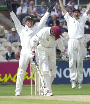 Adrian Griffith is lbw for 54 to Croft | ESPNcricinfo.com