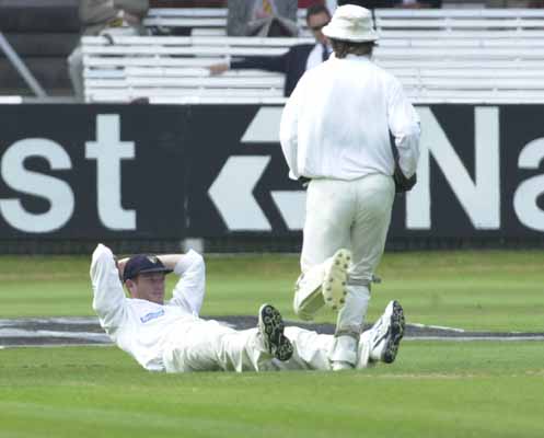 Dominic Ostler out with a catch from Harvey | ESPNcricinfo.com
