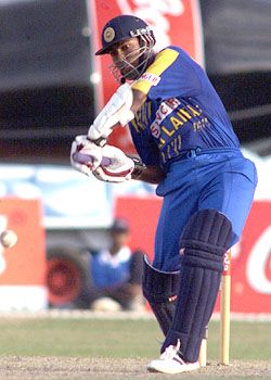 Romesh Kaluwitharana about to play a powerful blow through the off side ...