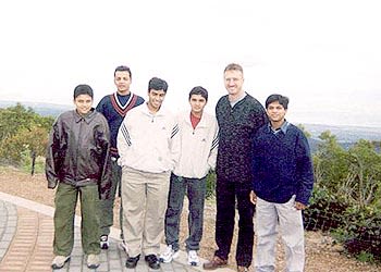 Wayne Phillips with the trainees from NCA | ESPNcricinfo.com