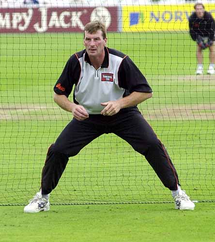 David Byas, pre match practice, 2001 | ESPNcricinfo.com