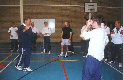 Terry Jenner coaching a senior group | ESPNcricinfo.com