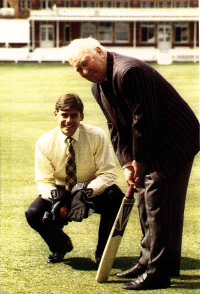 Denis Compton and Neil Burns | ESPNcricinfo.com