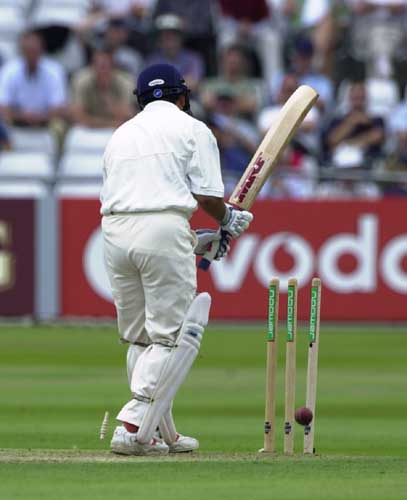 Tendulkar is out for 34 off Cork. | ESPNcricinfo.com