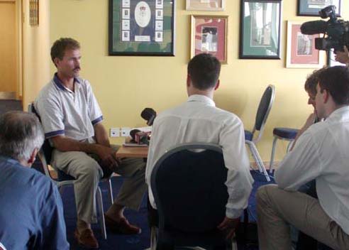 Jimmy Cook at Press Conference | ESPNcricinfo.com