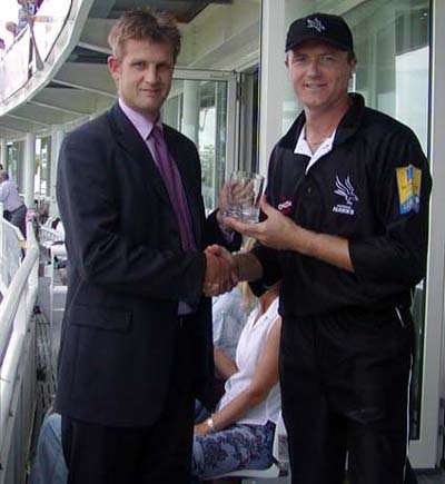 Shaun Udal receives Courage Player of the Month Award | ESPNcricinfo.com