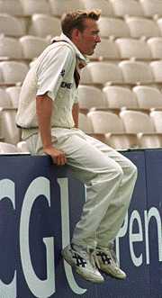 Chris Schofield sitting outside the ground, County Championship ...