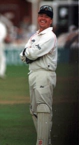 Warren Hegg in happy mood, County Championship, Lancashire v Somerset ...
