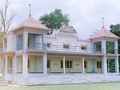 The view of the splendid Willingdon Pavilion | ESPNcricinfo.com