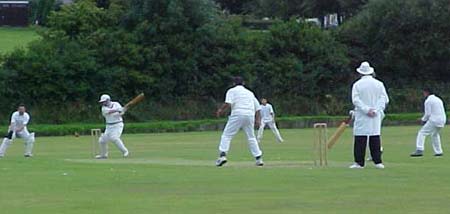 Mark Booth attempts a square cut | ESPNcricinfo.com