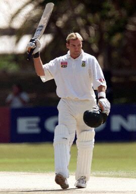 Jacques Kallis celebrates his century | ESPNcricinfo.com