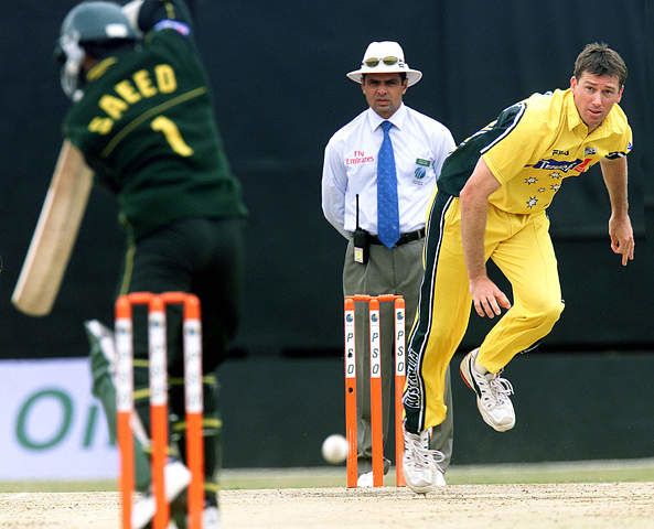 Saeed Anwar plays at a Glenn McGrath delivery | ESPNcricinfo.com