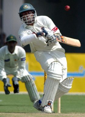 Mohammad Rafique plays a ball | ESPNcricinfo.com