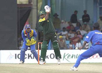 Yousuf Youhana drives the ball off his backfoot | ESPNcricinfo.com