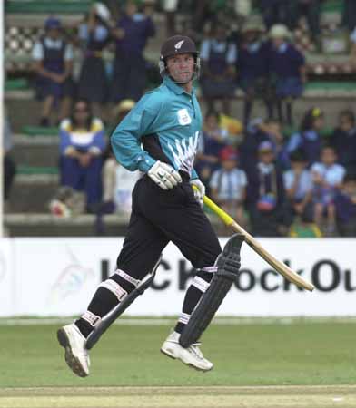 Nathan Astle floats through the air for another run | ESPNcricinfo.com