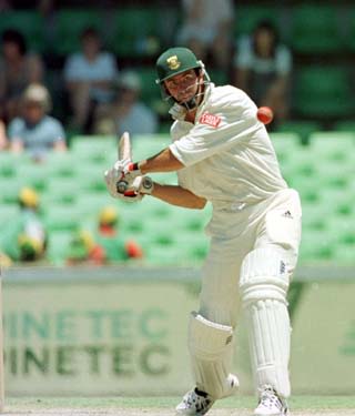 Hansie Cronje smashes a 6, 1997 | ESPNcricinfo.com