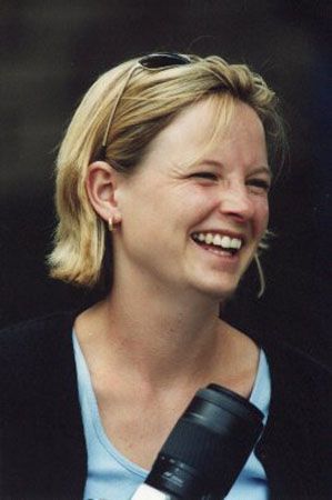 Tina Donald is all smiles as Allan has just gained his 300th test ...