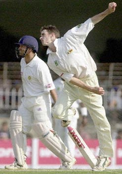 Brian Murphy in action at the VCA ground in Nagpur | ESPNcricinfo.com