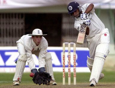 Jacob Martin with an off drive as Foster stands by | ESPNcricinfo.com