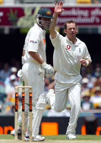 Craig White has Damien Martyn caught at slip for 26 at Brisbane ...