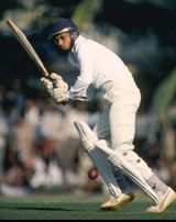 Mohinder Amarnath batting during the 1984 Delhi Test against England ...