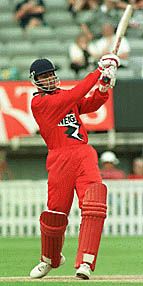 Mike Watkinson in batting action, Warwickshire v Lancashire, National ...