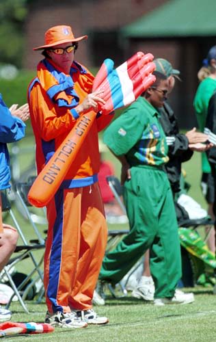 Koster claps the end of the match | ESPNcricinfo.com