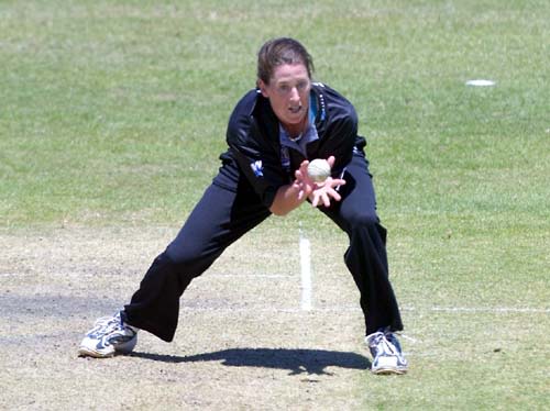 Helen Watson takes a wicket off her own bowling | ESPNcricinfo.com